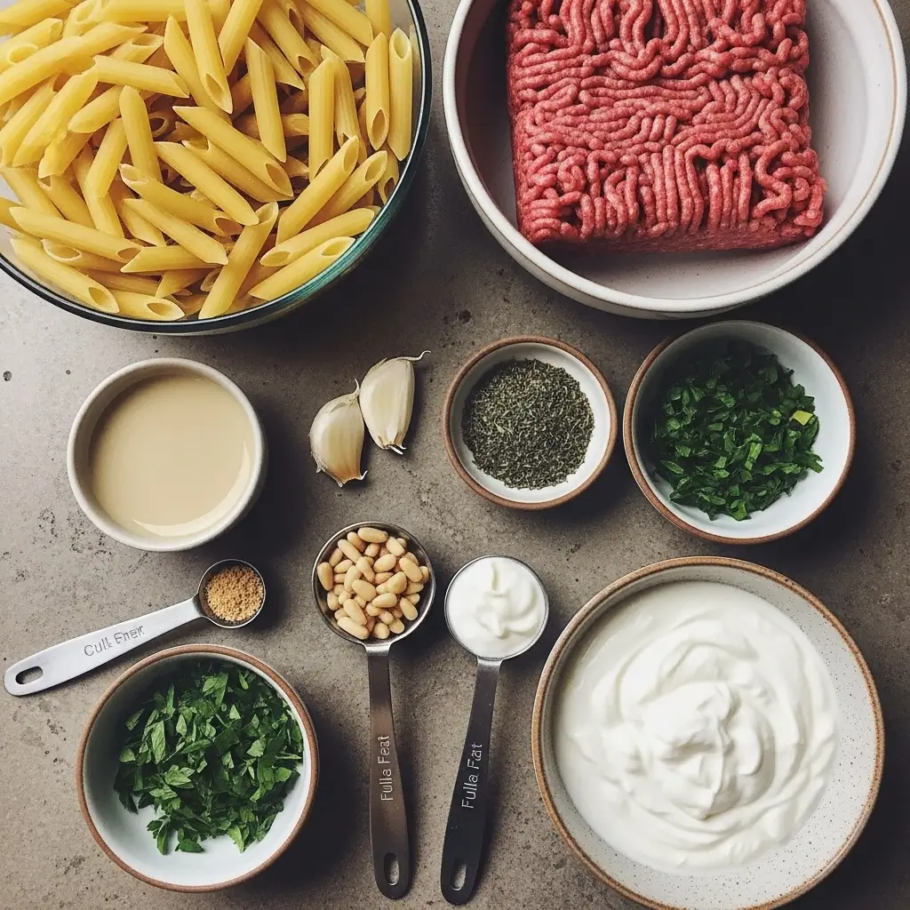 Arabic Pasta with Easy Yogurt Sauce: 3 easy Steps to a Healthy Dinner