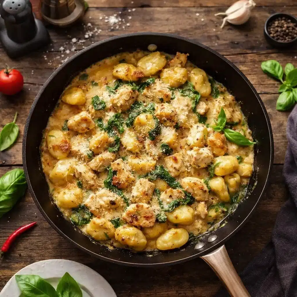 Garlic Chicken Gnocchi Skillet – A Creamy 30-Minute Weeknight Hero