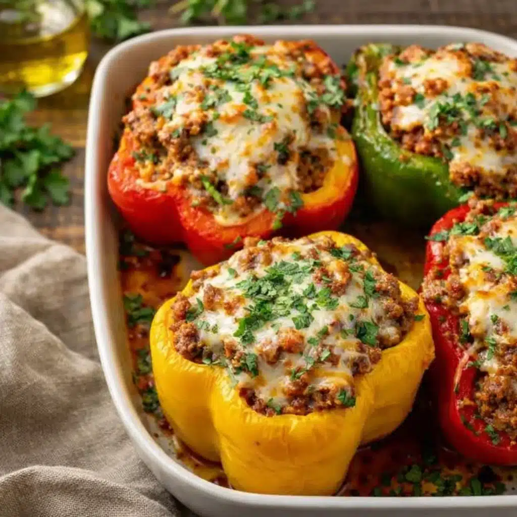 Ground Beef Stuffed Peppers – Easy 45-Min Dinner Recipe
