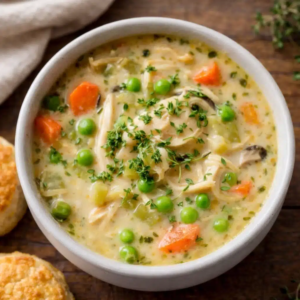 Homemade Chicken Pot Pie Soup – Easy & Creamy in 40 Minutes