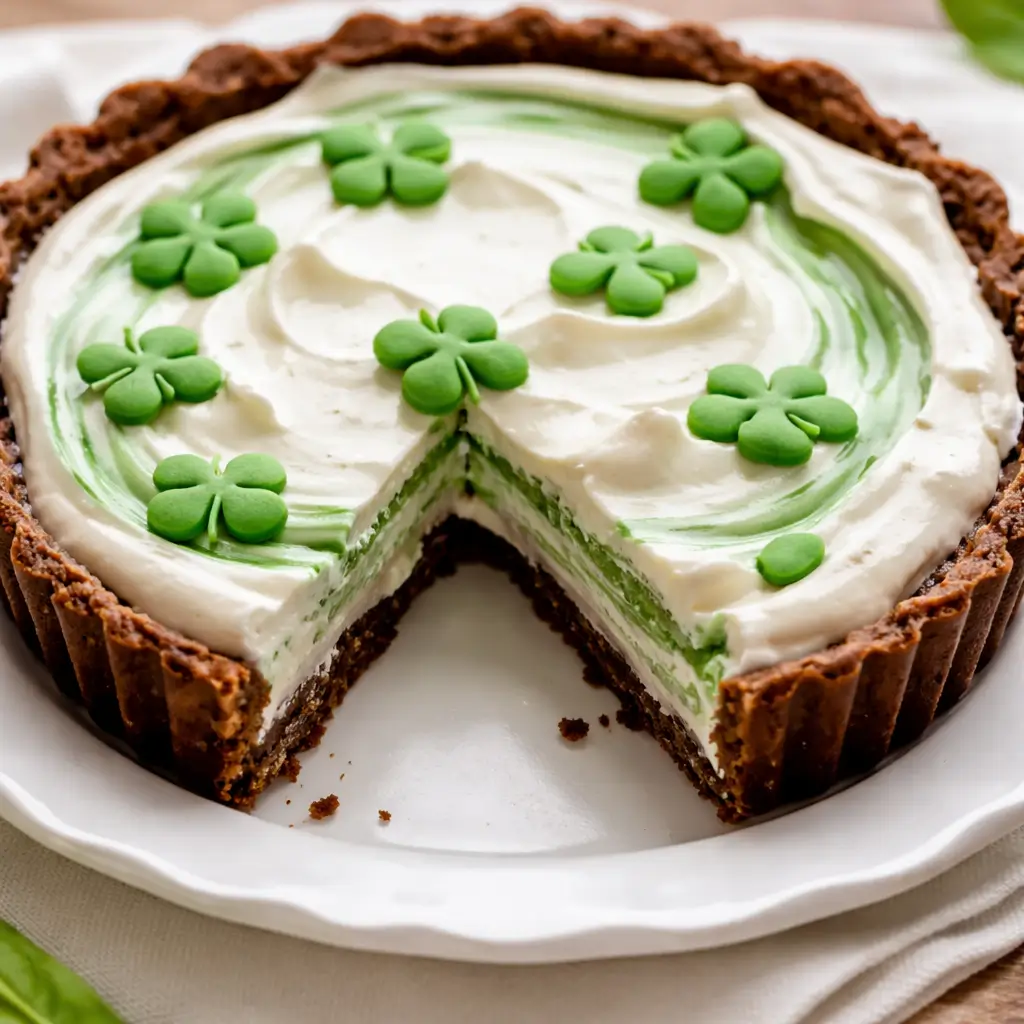 Shamrock Swirl Pie – Easy No-Bake Treat With a Minty Twist