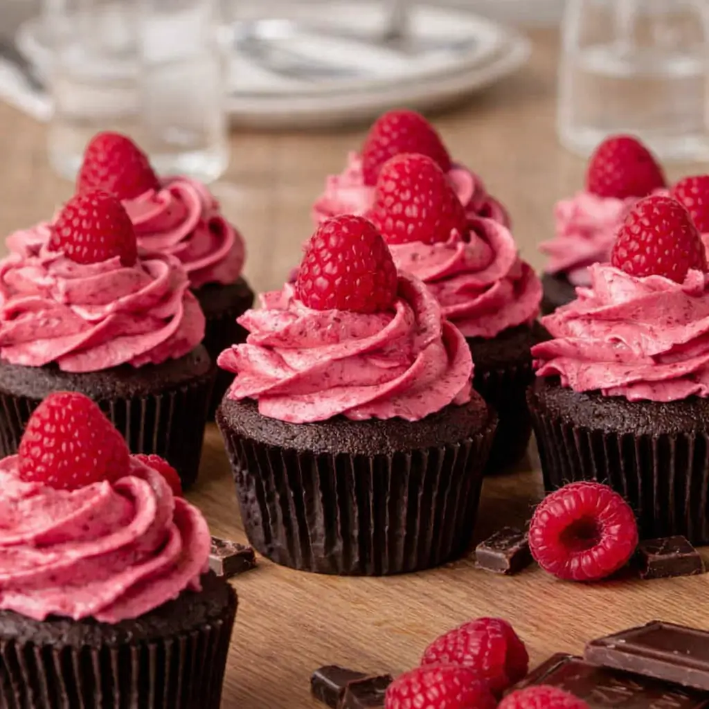 Chocolate Raspberry Cupcakes – Step-by-Step Homemade Perfection - paula ...
