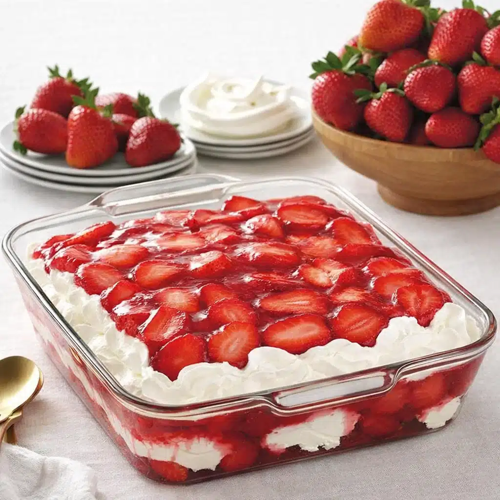 Strawberry Heaven Recipe – Easy No-Bake Dessert for 12